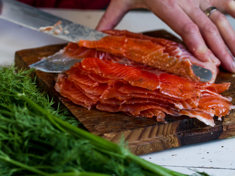 Homemade dill-cured salmon – Sara's Kitchen Garden