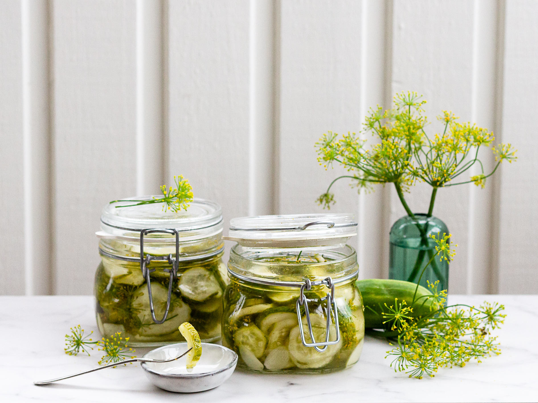 Homemade Pickled Cucumbers – Sara's Kitchen Garden